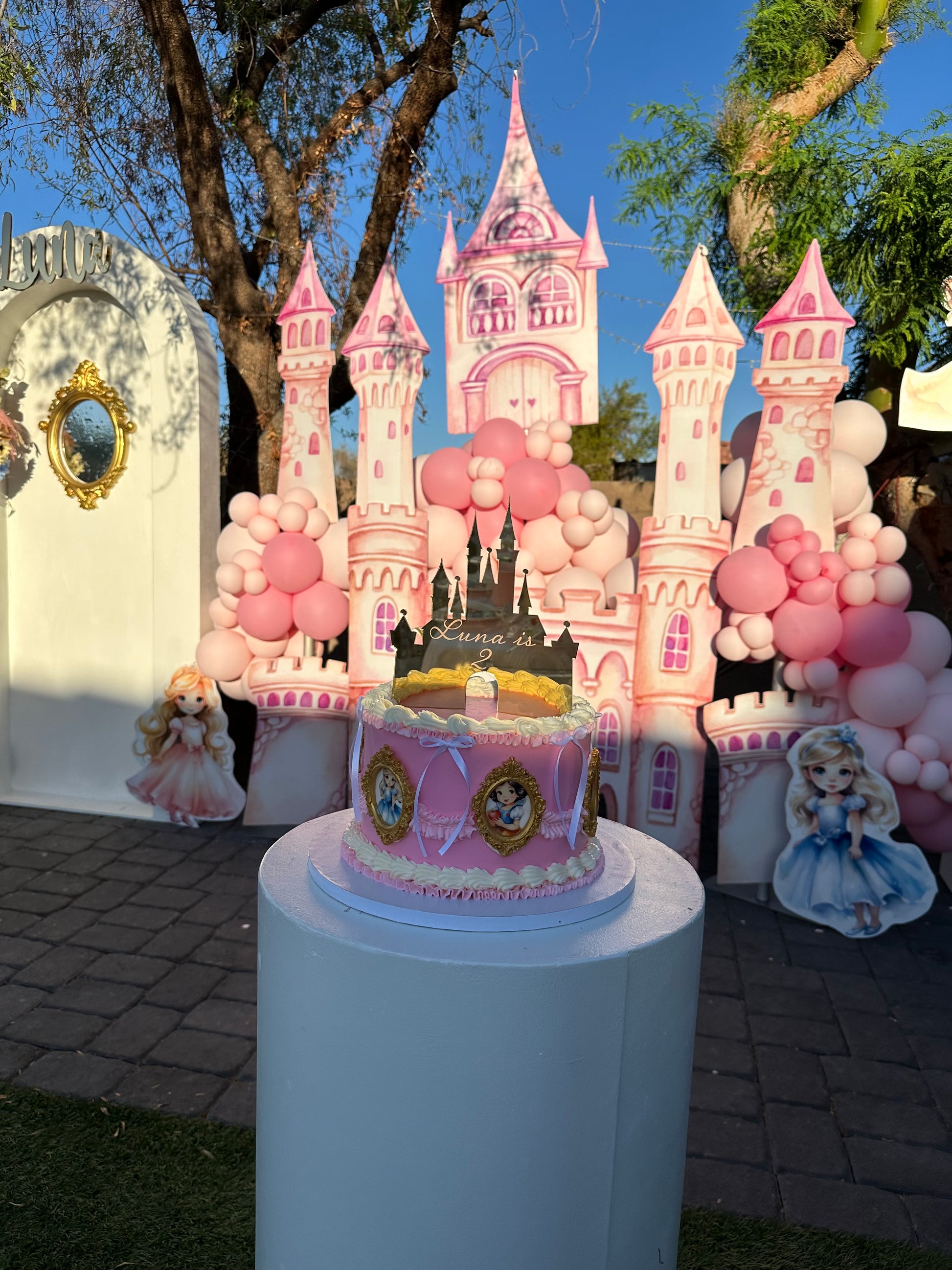Personalized Acrylic Castle Cake Topper | Custom Name & Age – Blossom ...